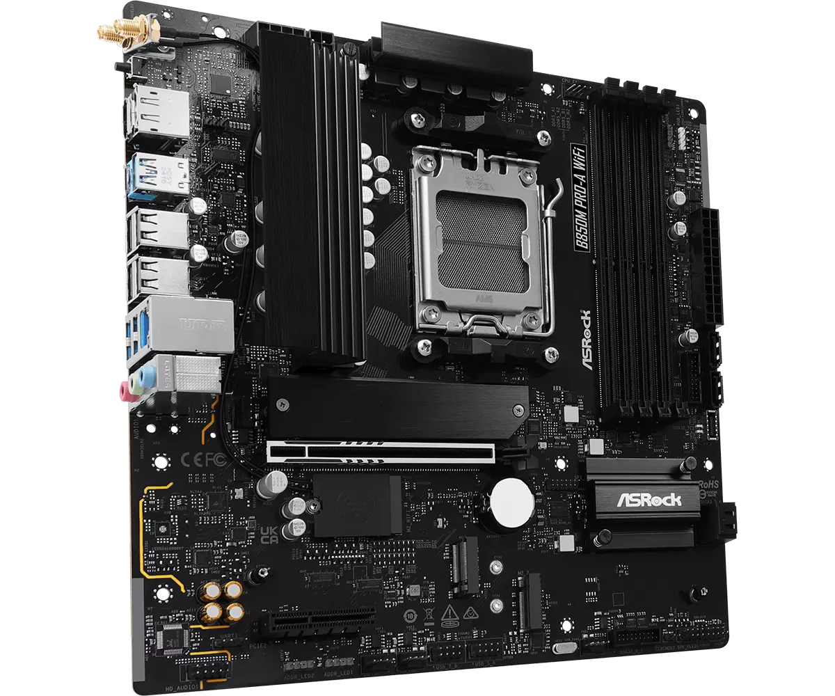 Купить Материнская плата ASRock B850M PRO-A WIFI AM5 4xDDR5 4xSATA 3xM ...